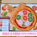 Build A Pizza Printable Quiet Book Preschool Printable Busy Book ...