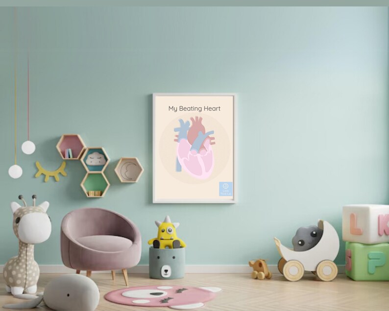 My Beating Heart – Printable Heart Anatomy Poster for Kids | Calm ...