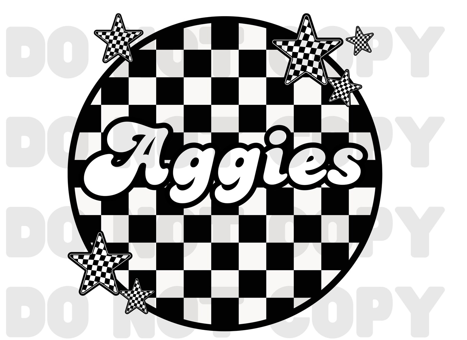 Aggies Checkered PNG Design - Etsy
