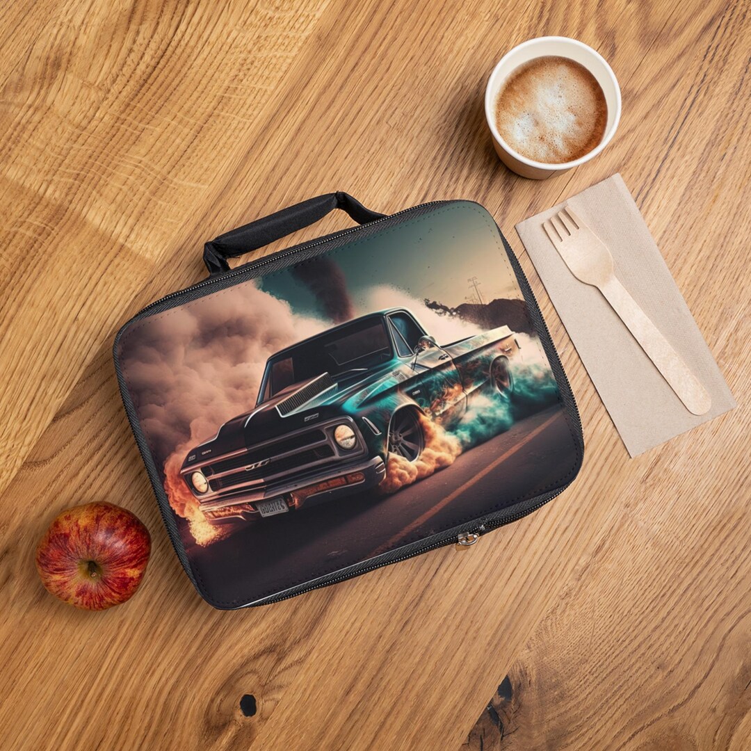 Chevy Truck Lunch Bag, Vintage Retro Travel Cooler Tote, Classic Car ...