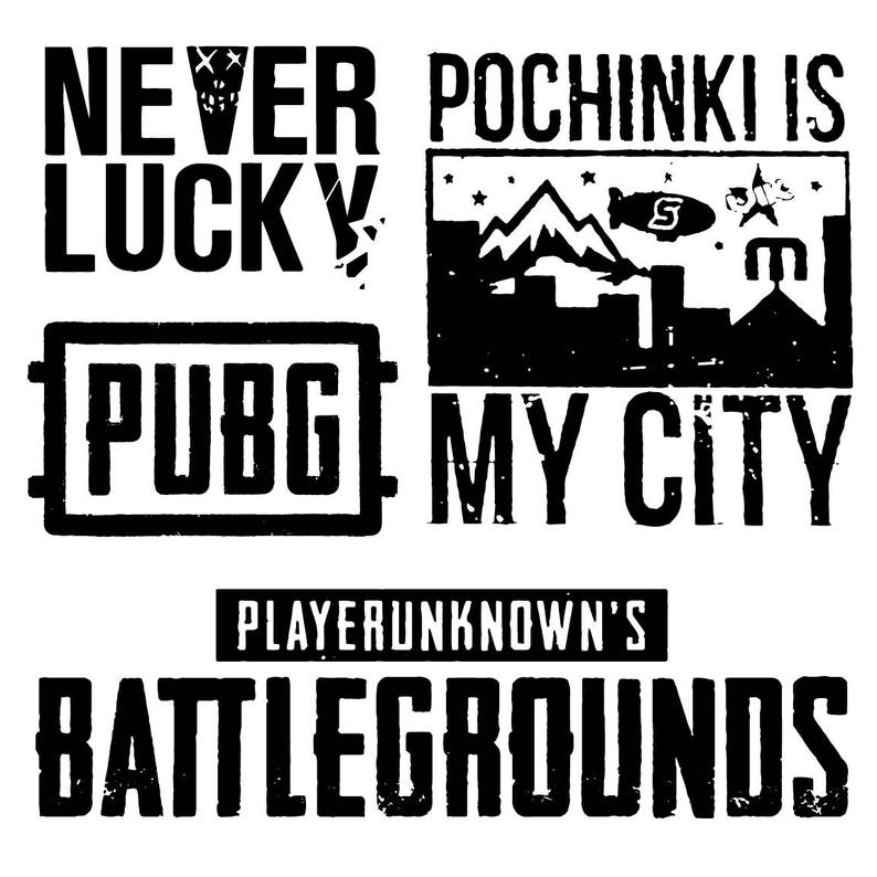 PUBG Vector Art Pack, Playerunknown's Battlegrounds, Game Graffiti ...