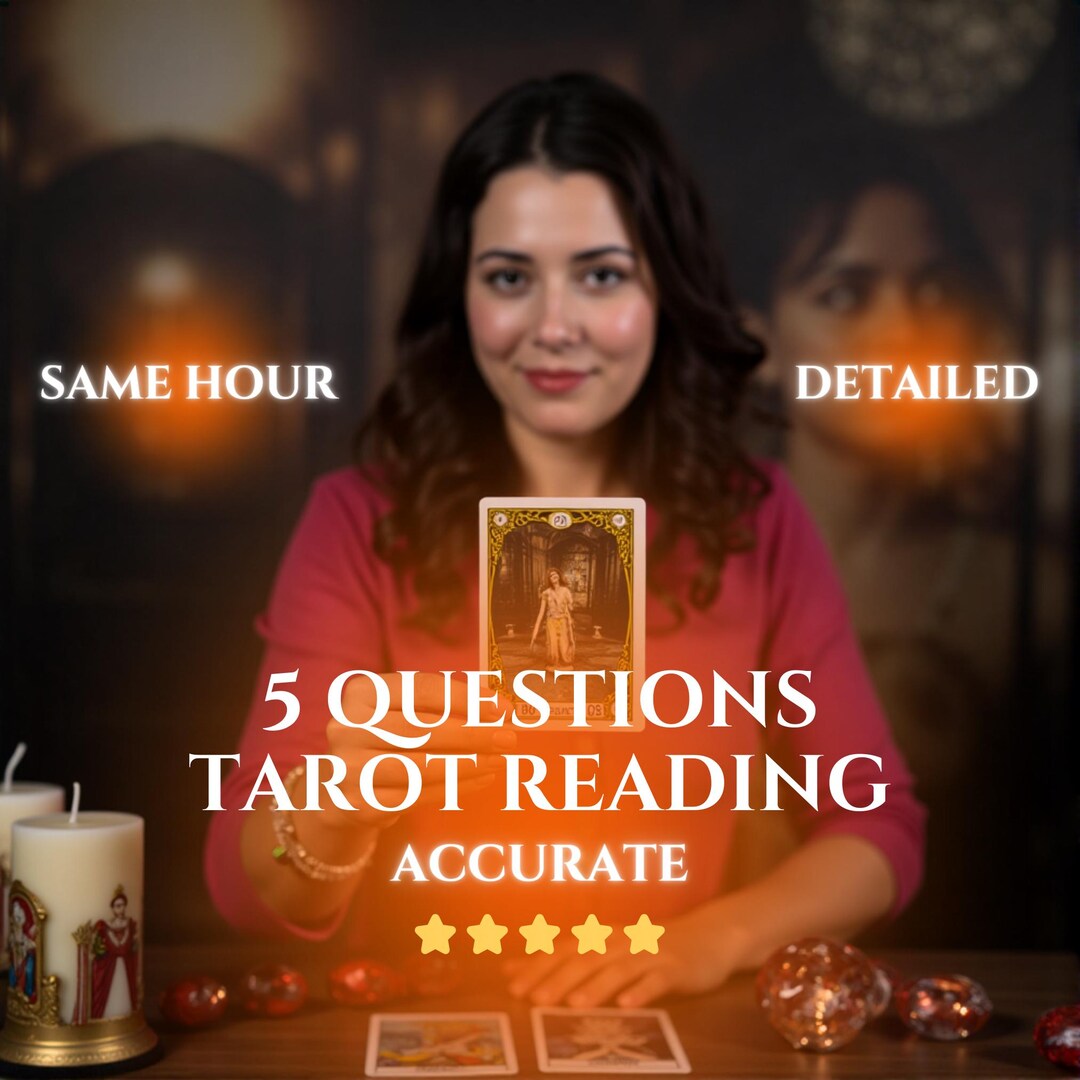 5 Questions Tarot Reading, Detailed Tarot Reading, Psychic Reading ...