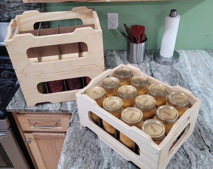 Stackable Canning Jar Caddy - Etsy