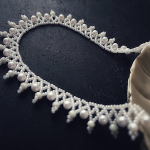 Simple Bridal Necklace, Elegant Crystal Necklace, Dainty Collar ...