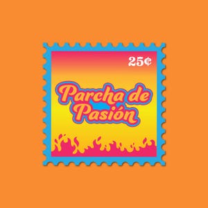 Puerto Rico Parcha De Pasión Stamp Shaped Vinyl Sticker - Etsy