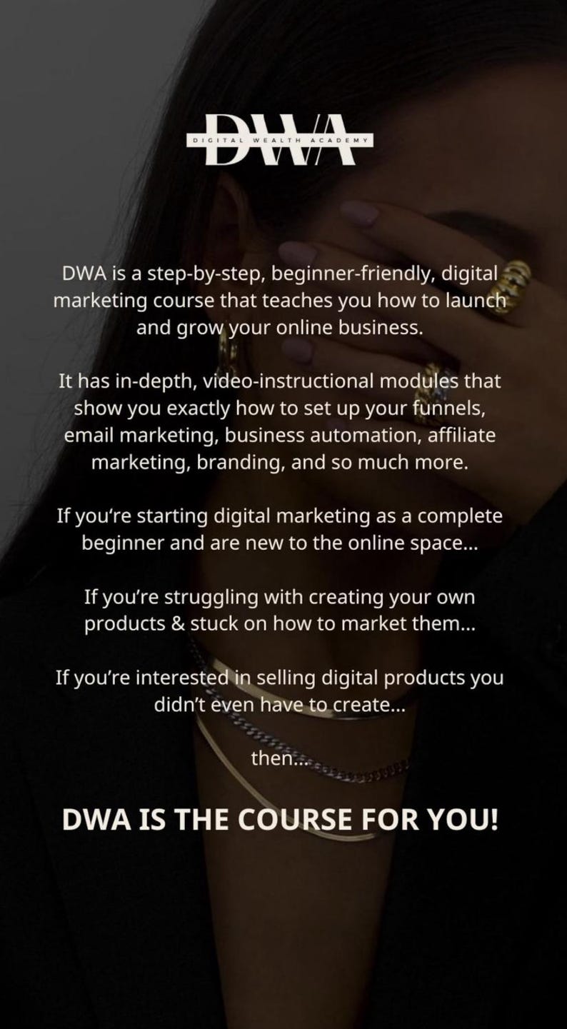 Digital Wealth Academy DWA Full Course 2025 Vol 1 & 2 Full #DWA - Etsy