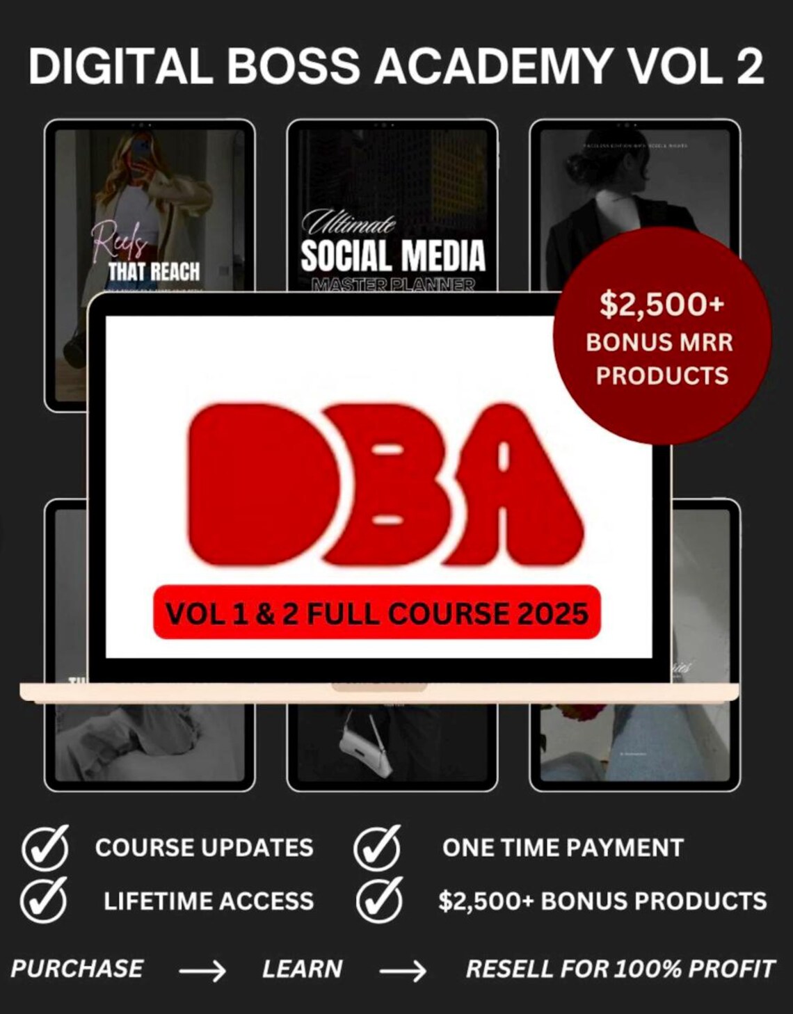 Digital Boss Academy #DBA Volume 1 & 2 Full - Etsy