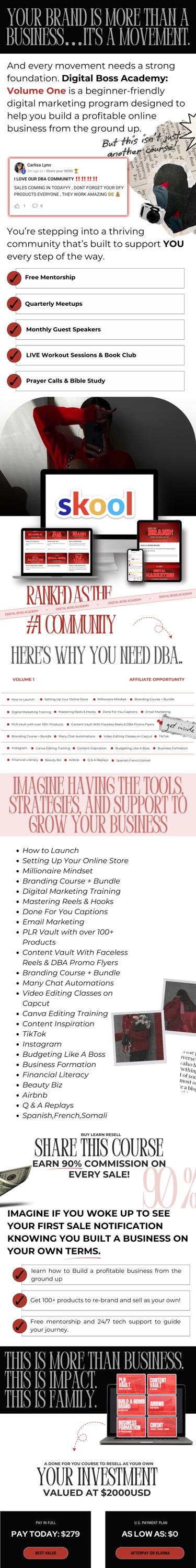 Digital Boss Academy #DBA Volume 1 & 2 Full - Etsy