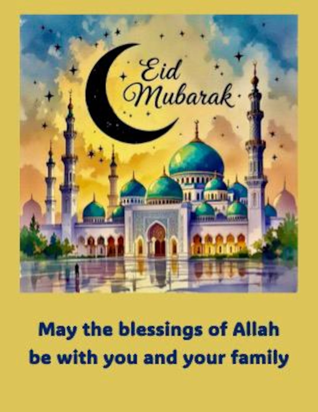 Happy Eid Al-fitr – Cards – Digital Download – Bundle of 5 Different ...
