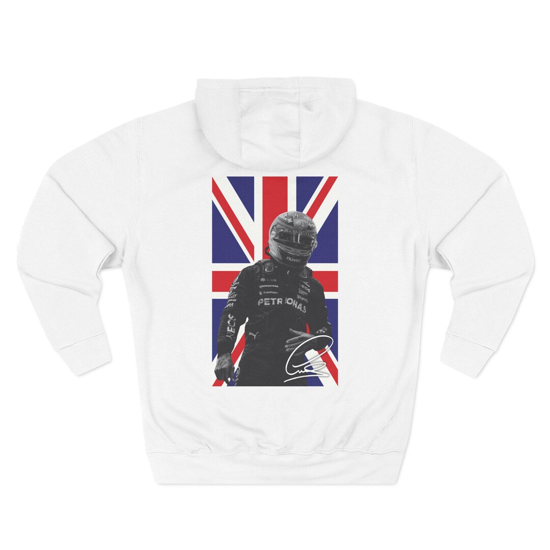 Lewis Hamilton Formula 1 British Flag Lane 7 Three-panel Fleece Hoodie ...