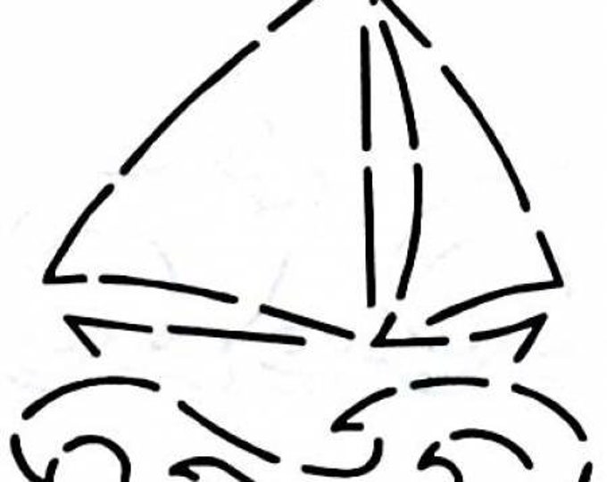 Dream Boat / Sail Boat / Quilt Stencil / Quilting Creations Stencil ...