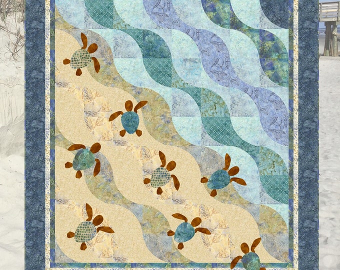 Beach Crawl / Original Beach Crawl / Sweet Tea Girls / Quilt - Etsy