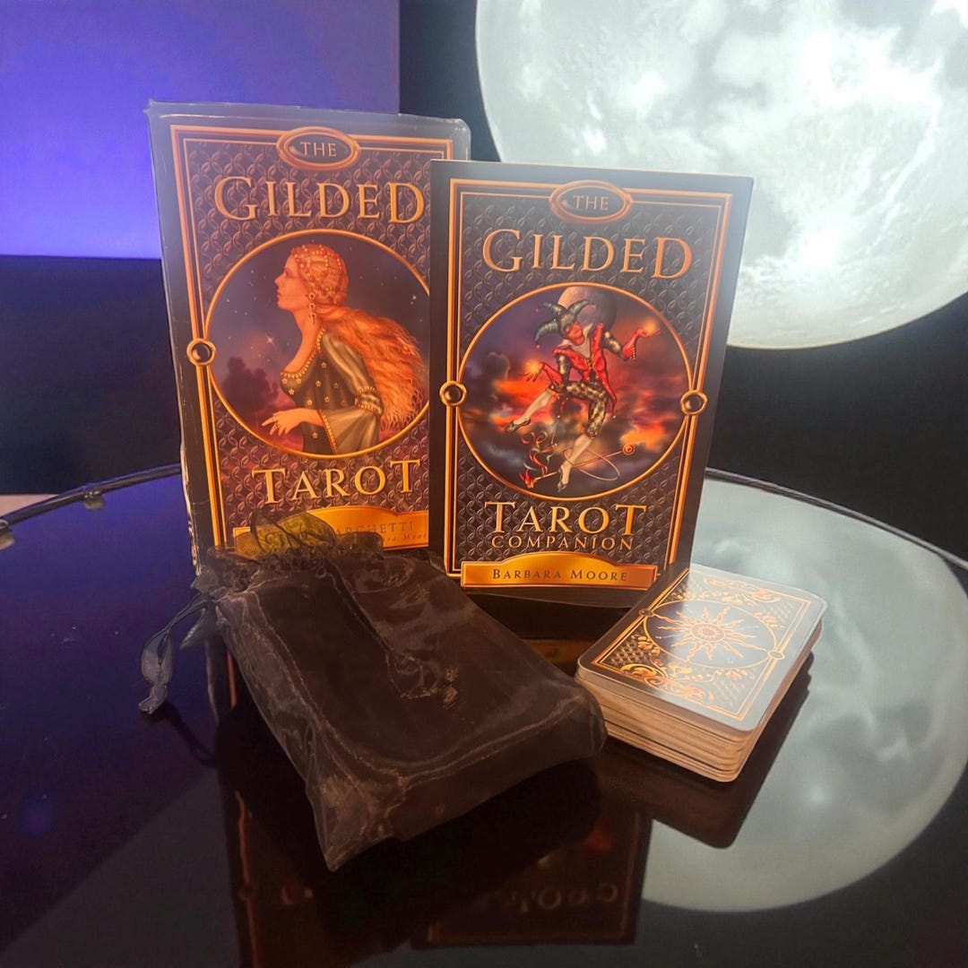 Gilded Tarot Set Deck Book and Bag Original Edition by Ciro Marchetti ...