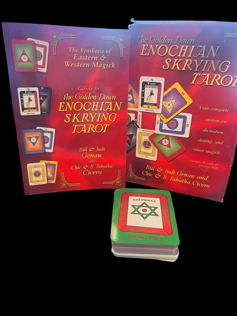 Golden Dawn Enochian Skrying Tarot by Cicero and Genaw Boxed Set With ...