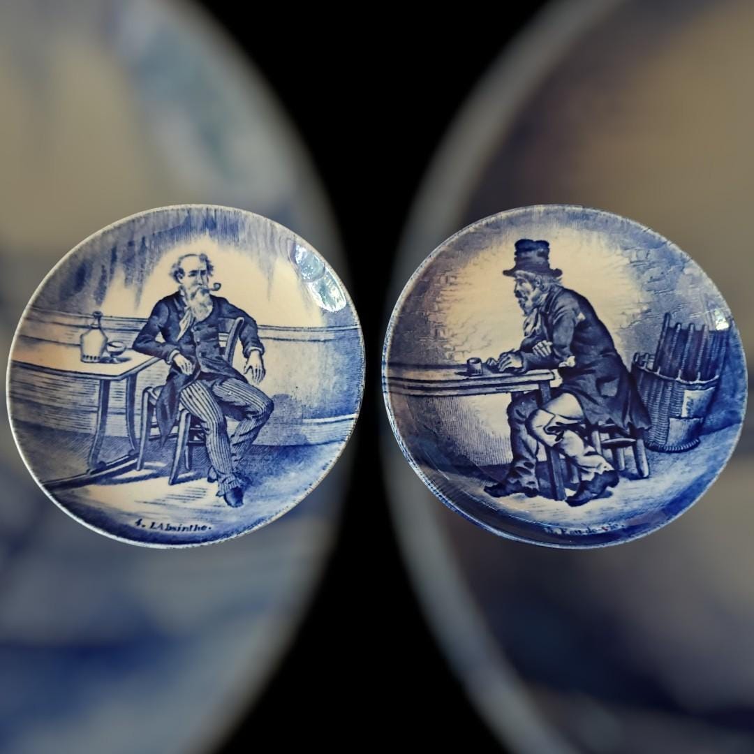 Collector Plates Royal Sphinx Holland Delft Set of 2 Mini Plates - Etsy