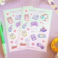 HOLOGRAPHIC Gaming Controller Die Cut Sticker Set - Pack of 4 - Cut'e ...
