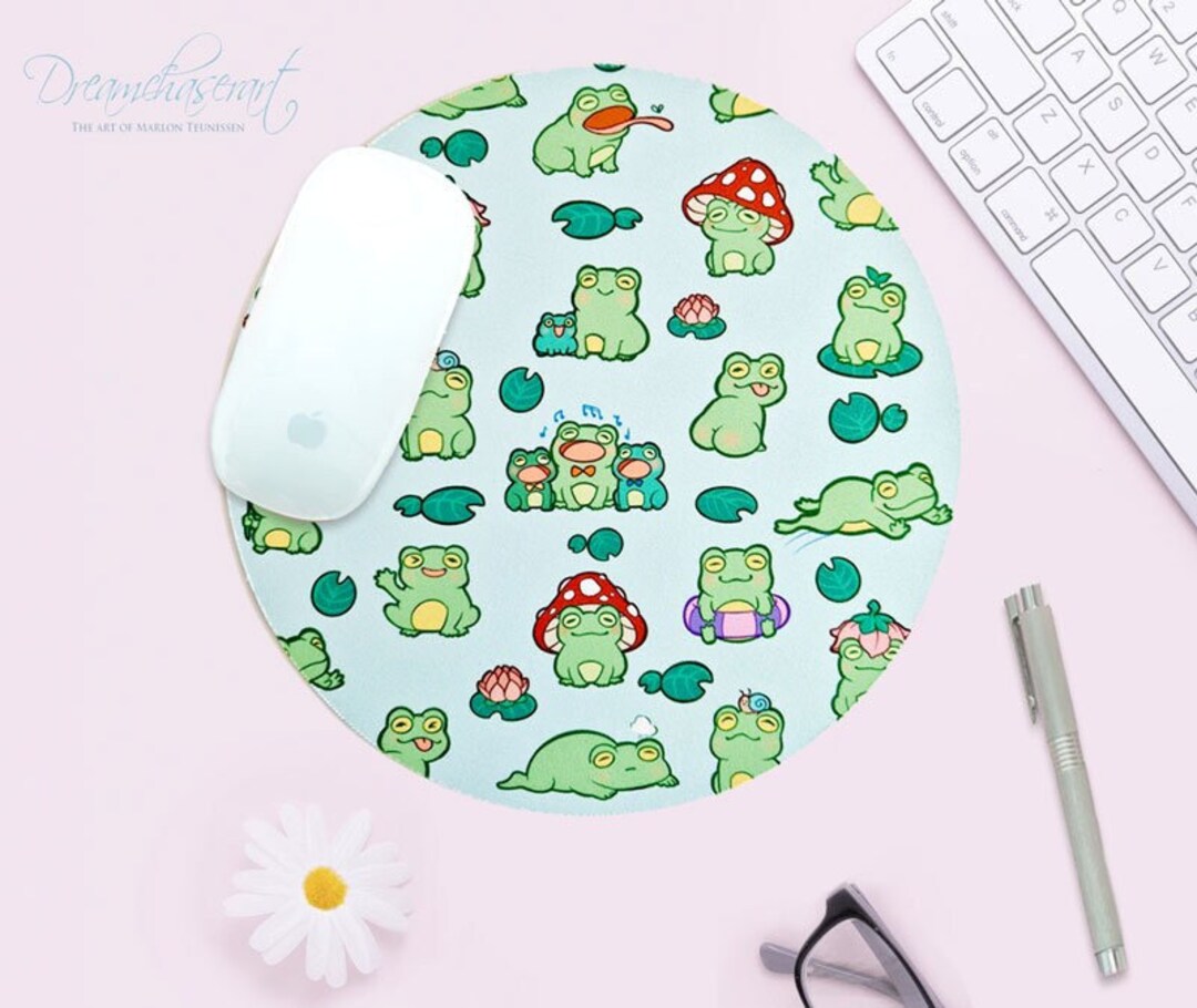 Kawaii Froggy Mousemat ~ Kawaii Frog Home Accesories Mouse Pad ...