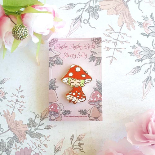 Cute Coco Mushy Mushy Girls Enamel Pins Cute Mushroom Pin - Etsy