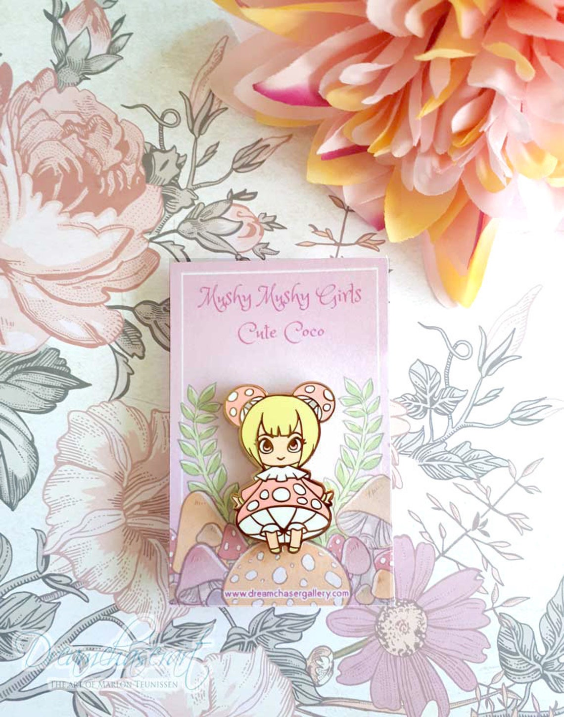 Cute Coco Mushy Mushy Girls Enamel Pins Cute Mushroom Pin - Etsy