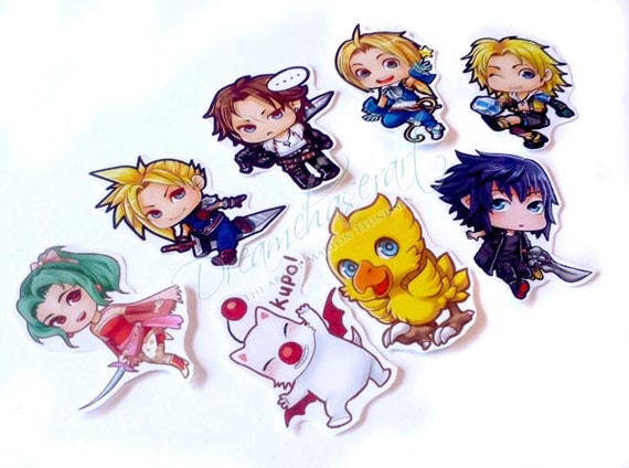 FF Heroes Sticker set of 8 | Etsy