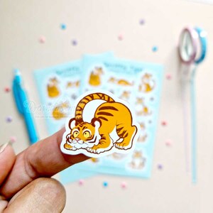 Cute Terrific Tiger Sticker Sheet Bullet Journal Tiger Themed Stickers ...