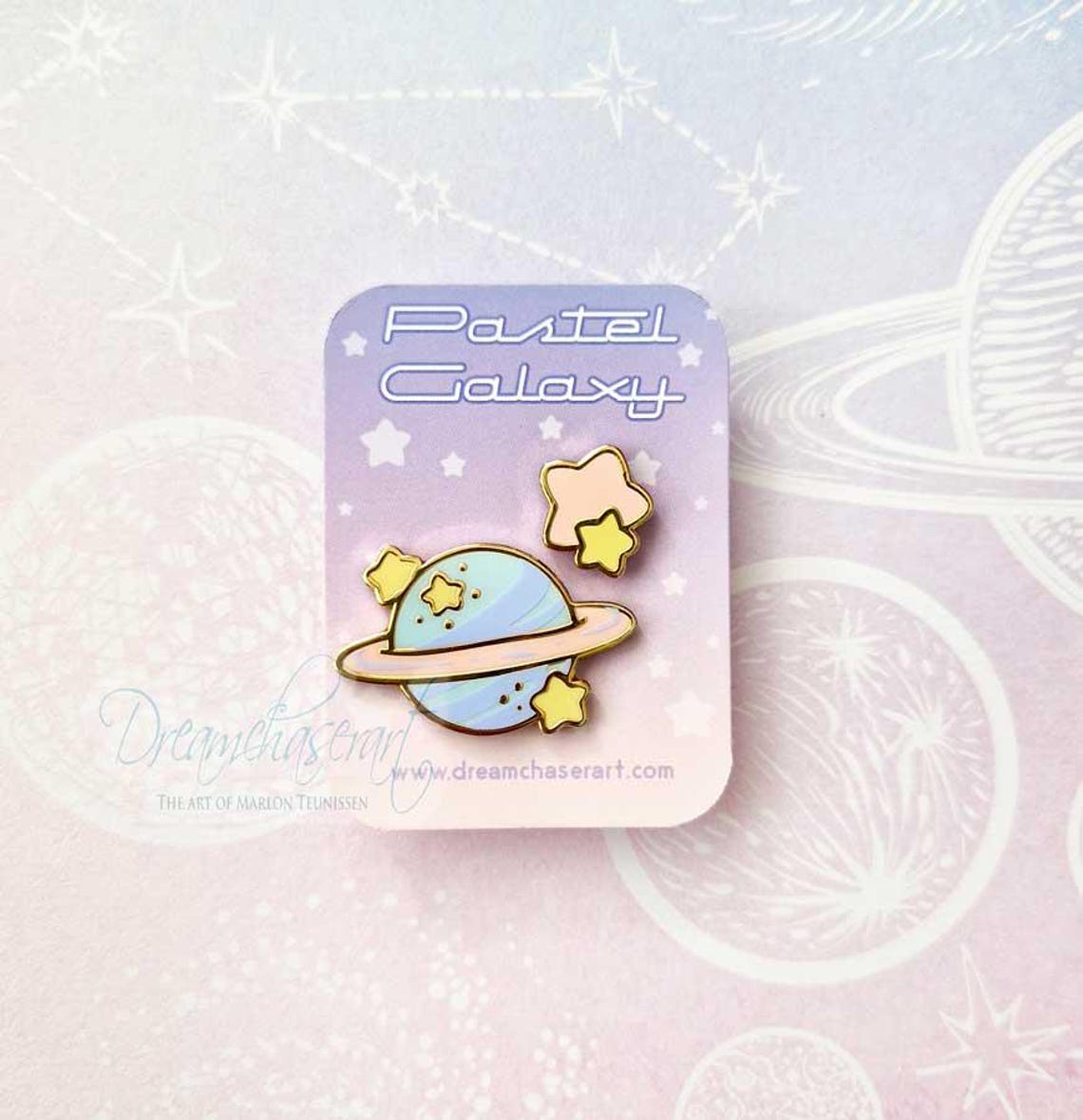 Pastel Galaxy Set Enamel Pin - Cute - Kawaii - Space - Etsy