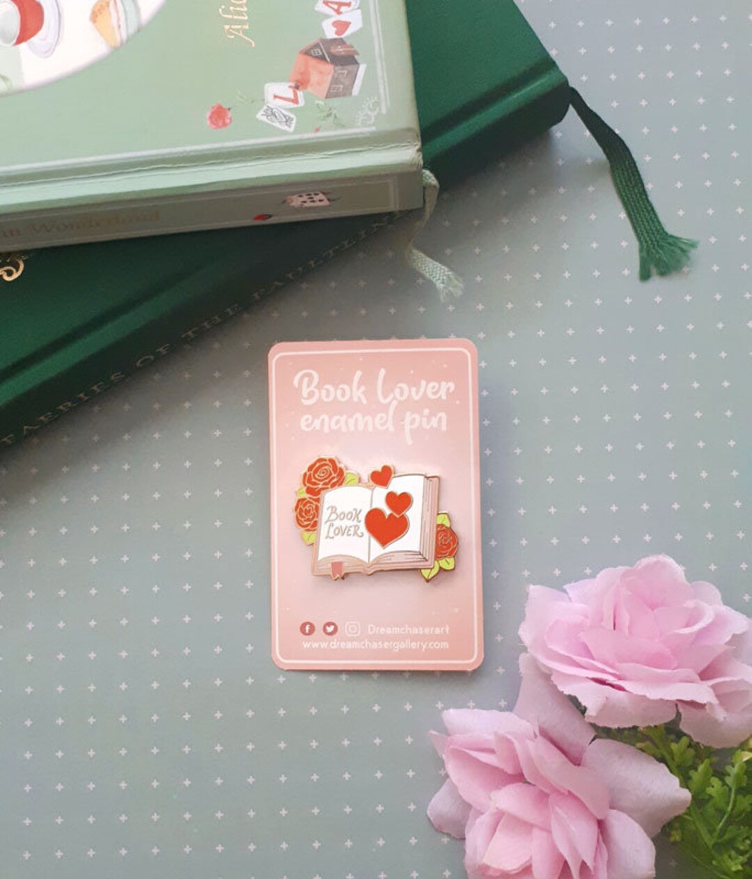 Booklover Enamel Pins, Cute Book Lover Pin, Cottagecore - Etsy
