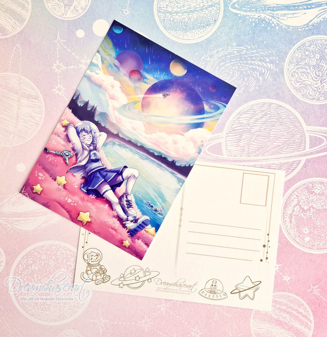 Dreamy Galaxy Postcard - Space - Stars - Cosmic - Etsy