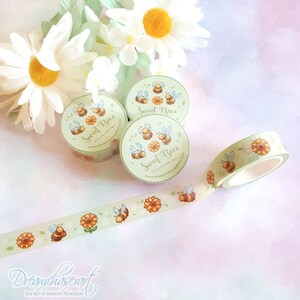 Sweet Bees Washi Tape ~ Cottagecore Kawaii Washi Planner Tapes ~ Cute ...