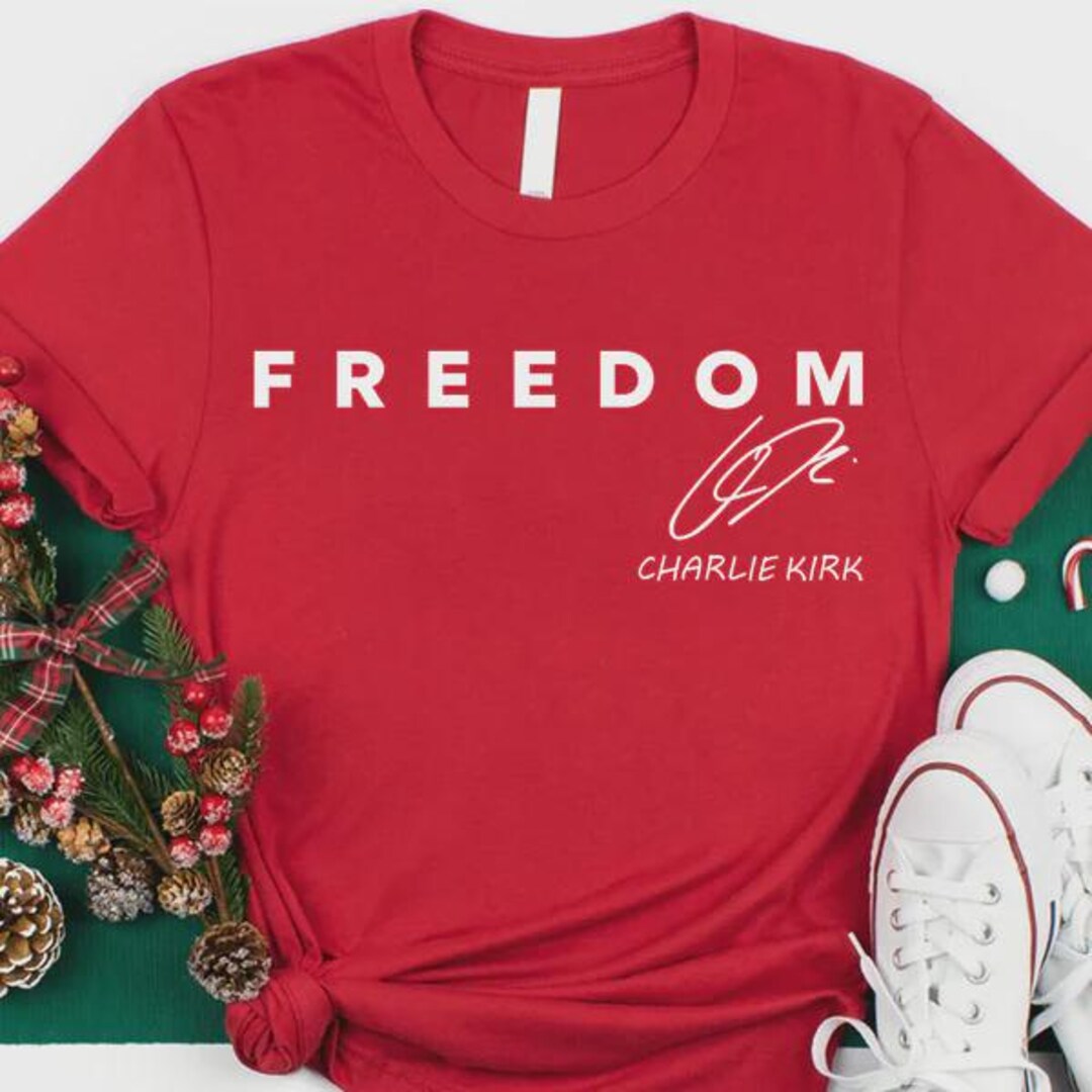 Red Freedom Shirt | Charlie Kirk Red Shirt | We Wear Red Charlie Kirk ...