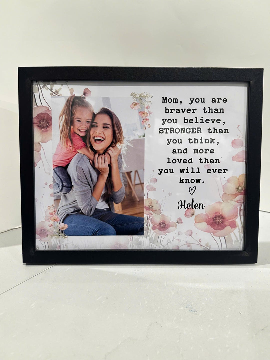 Mother's Day Custom Picture Frame Present, Personalize Custom Photo and ...