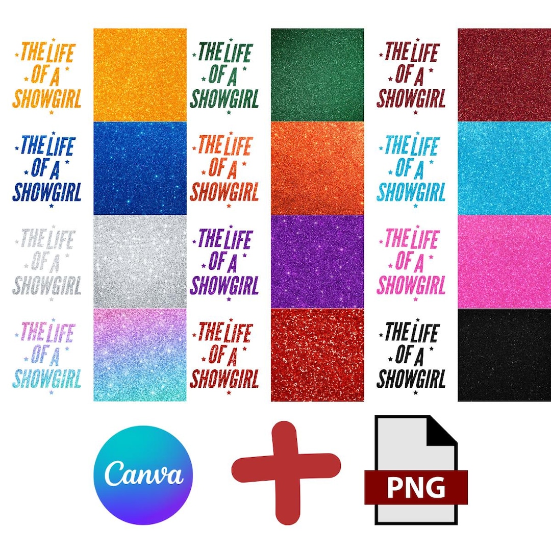 EDITABLE the Life of a Showgirl Font Canva Template "the Life of a ...