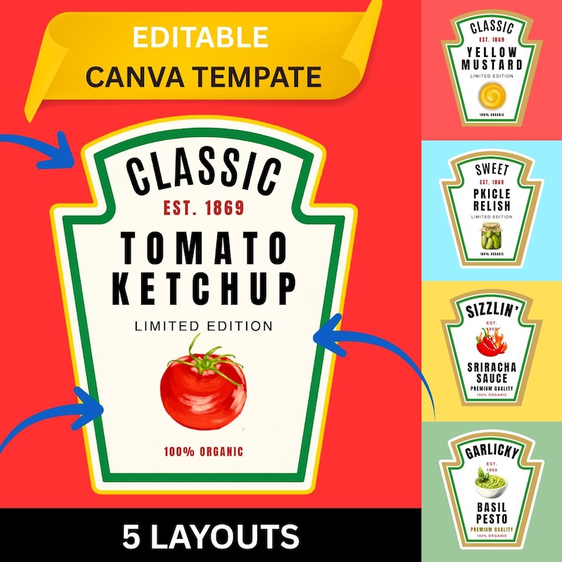 Funny Condiment Printable - Etsy