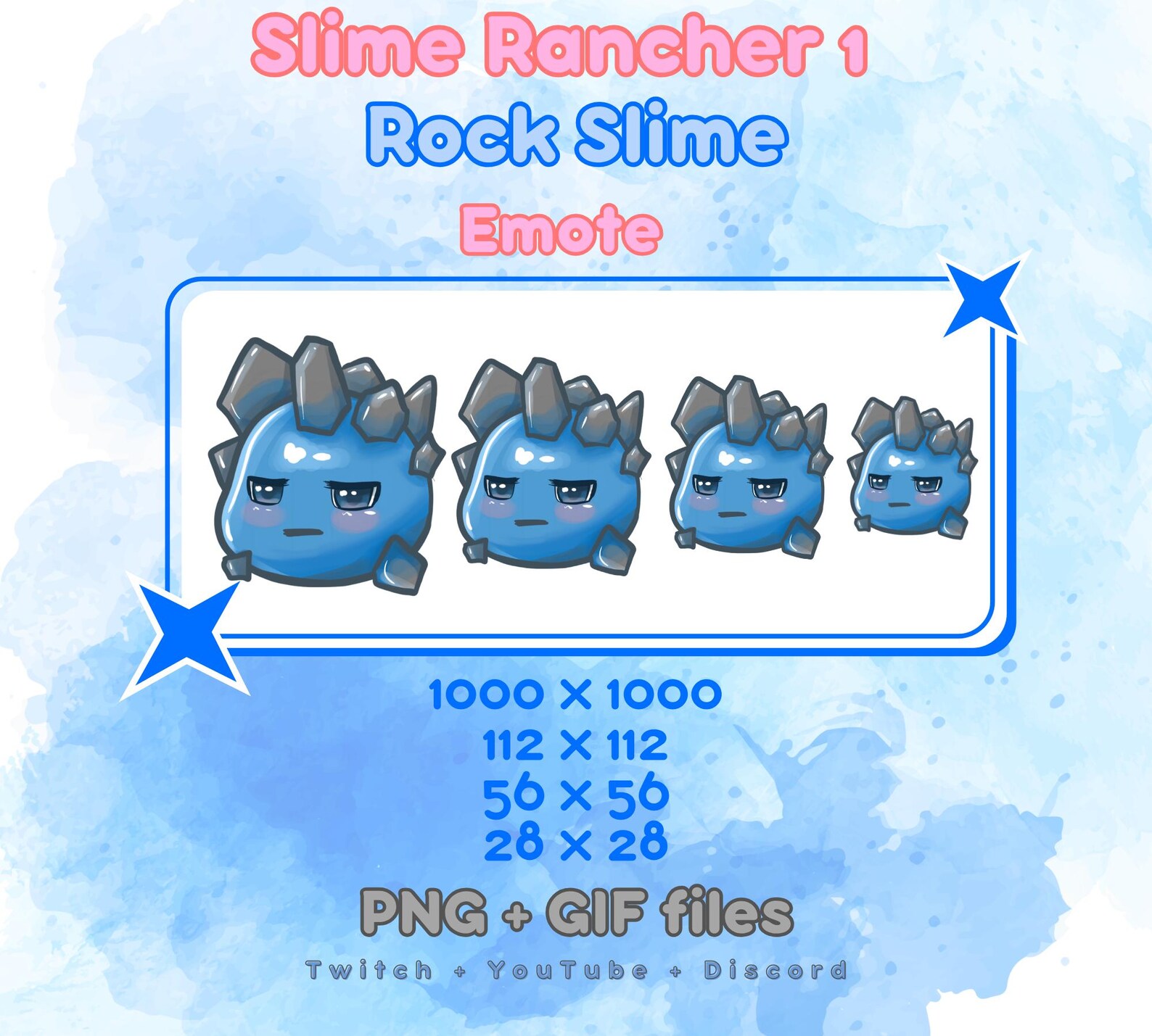 Slime Rancher Rock Slime Animated Emote - Youtube, Twitch, Discord GIF ...