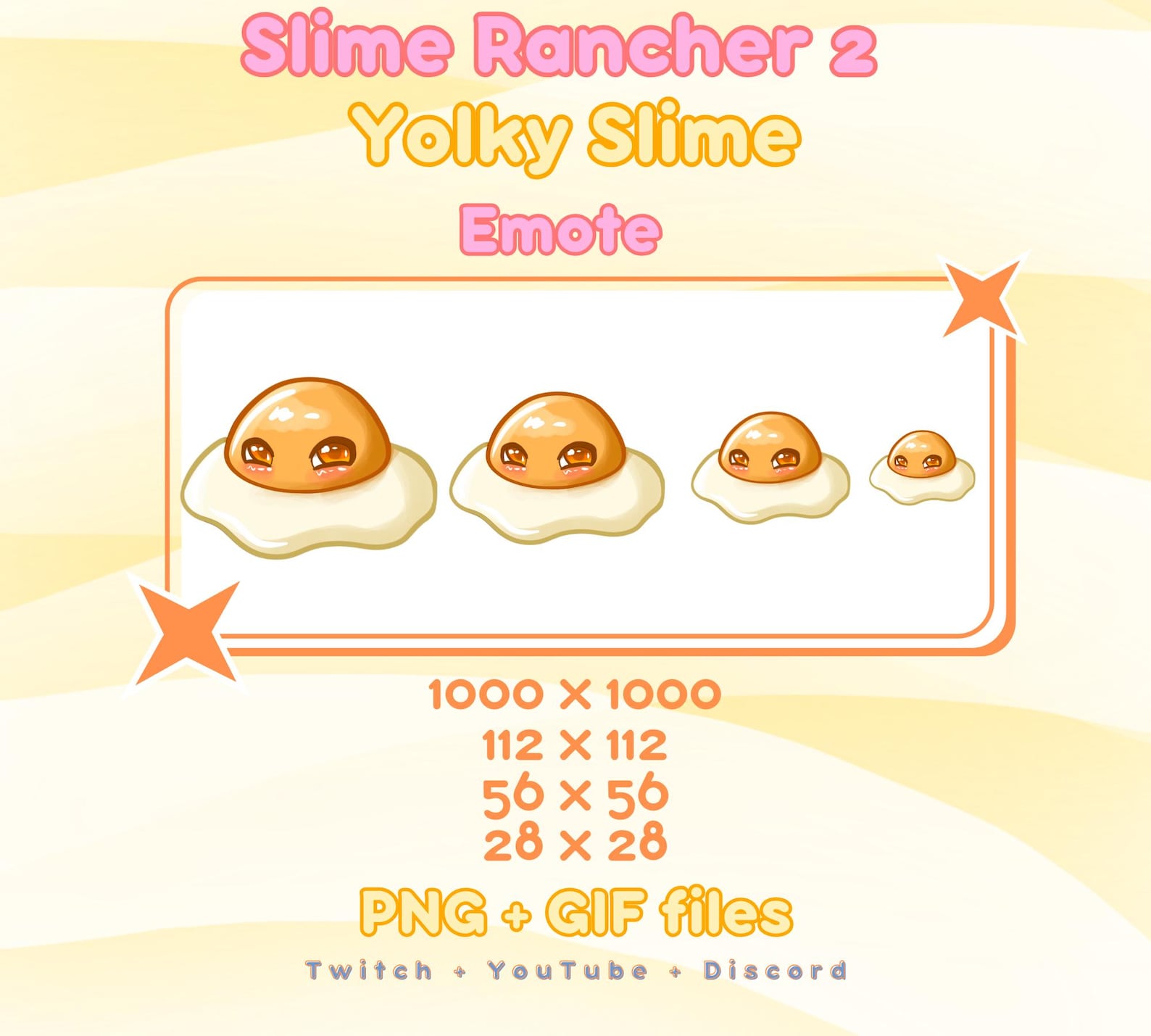 Slime Rancher Yolky Slime Animated Emote - Youtube, Twitch, Discord GIF ...
