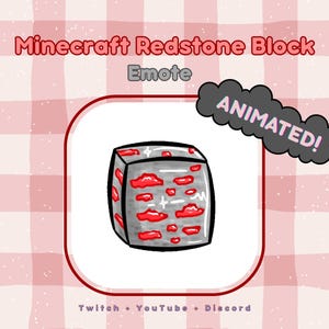 Minecraft Redstone Block Animated Emote - Youtube, Twitch, Discord GIF ...