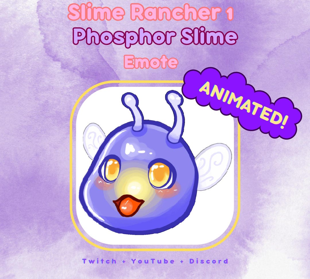 Slime Rancher Phosphor Slime Animated Emote - Youtube, Twitch, Discord ...
