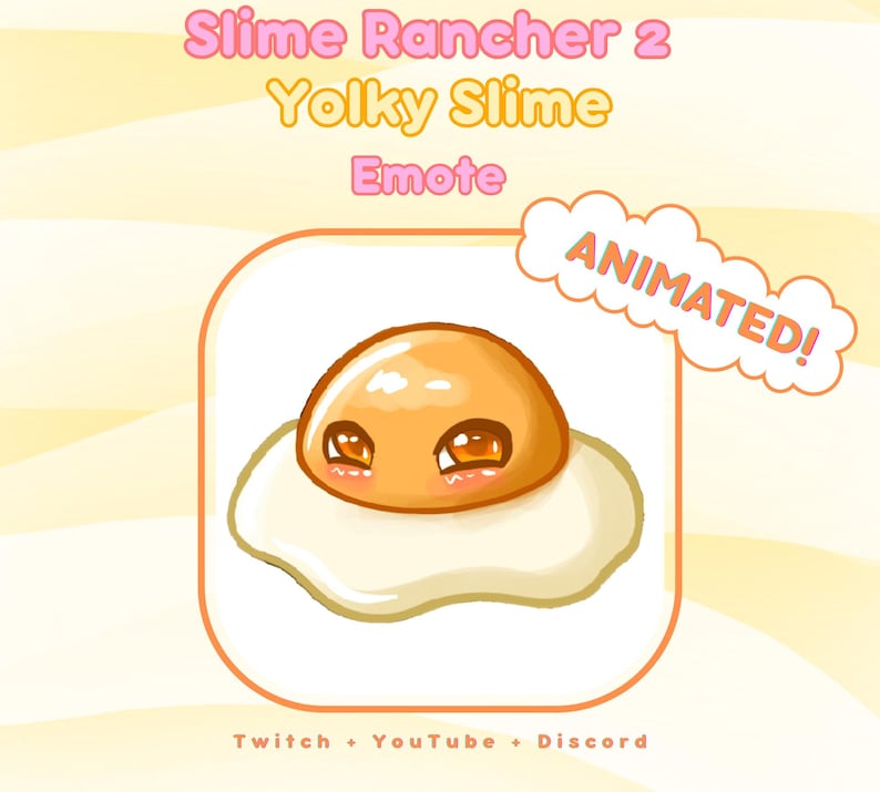Slime Rancher Yolky Slime Animated Emote - Youtube, Twitch, Discord GIF ...
