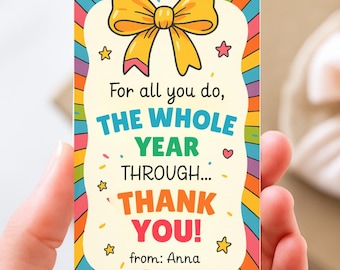 Teacher Gift Tag, You Are Sun-sational Teacher Gift Tag, Printable ...