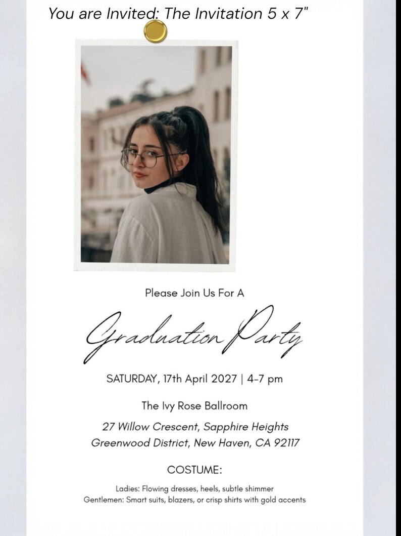 Graduation Invitation Template Bundle - Editable - Etsy
