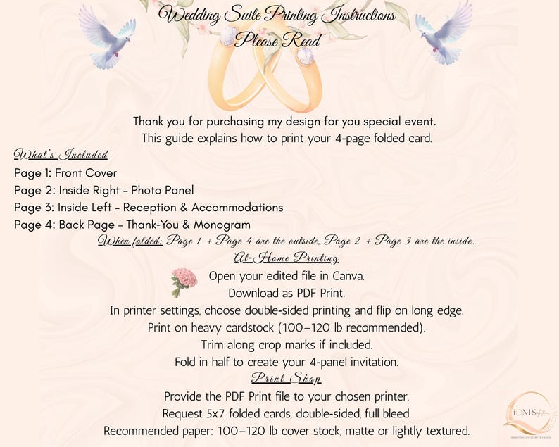 Elegant Wedding Invitation Suite • Editable Canva Template • Navy ...