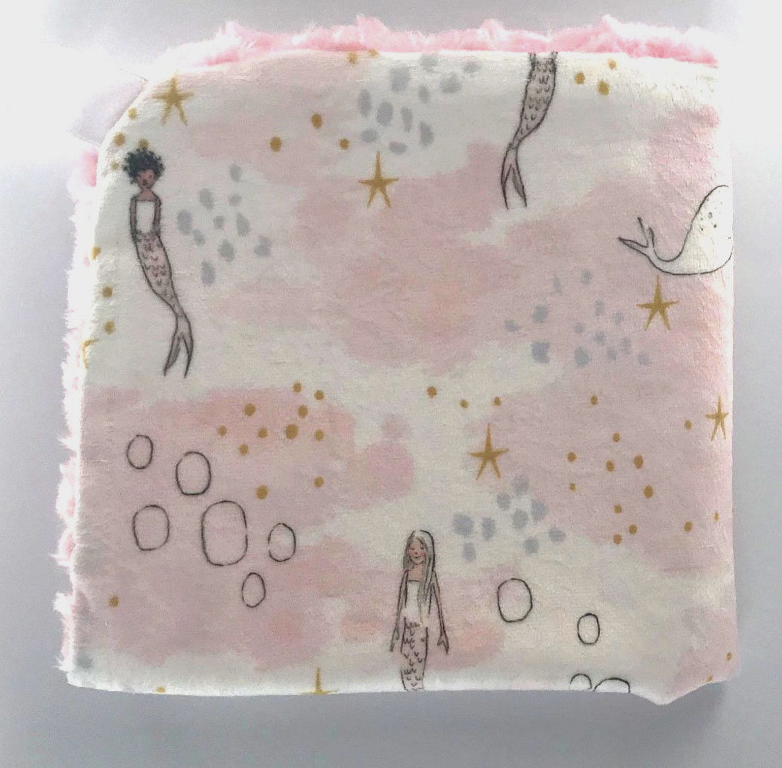 Mermaid cuddle blanket mermaid blanket minky blankie minky | Etsy