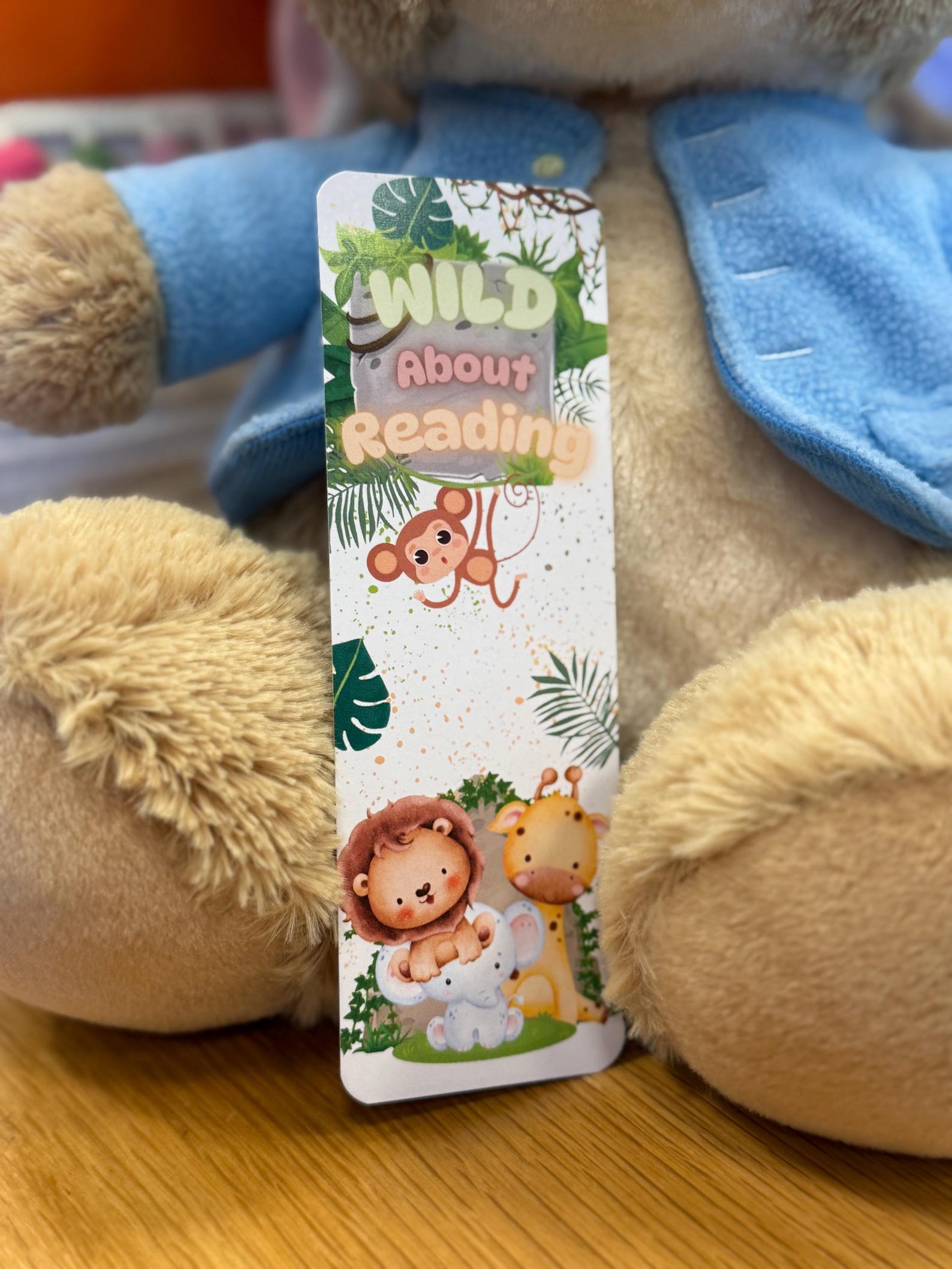 Safari Animal Bookmark: Jungle Kids Book Accessory - Etsy