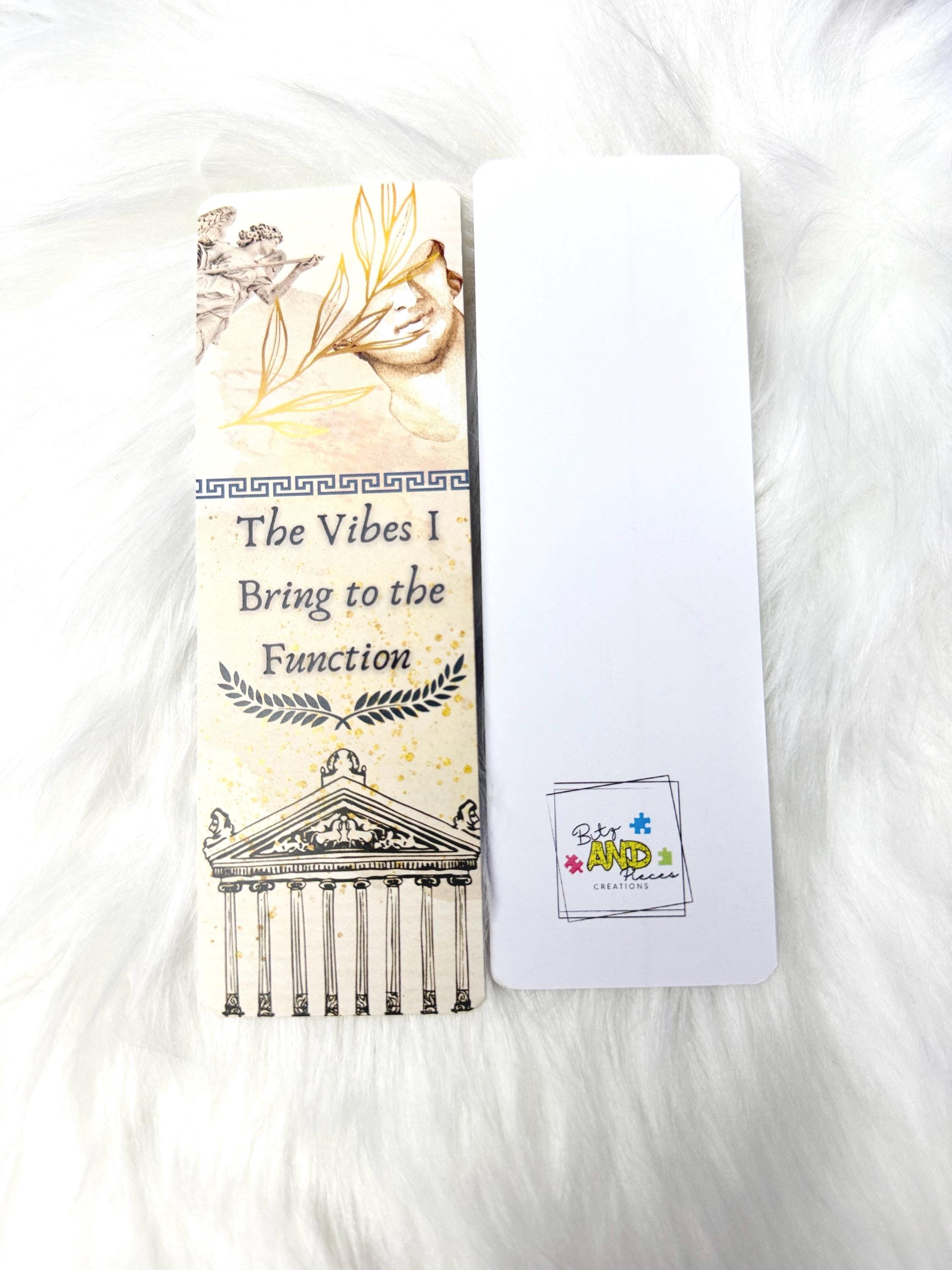 Greek Bookmark: Gold Accents, Trendy Bookish Gift - Etsy