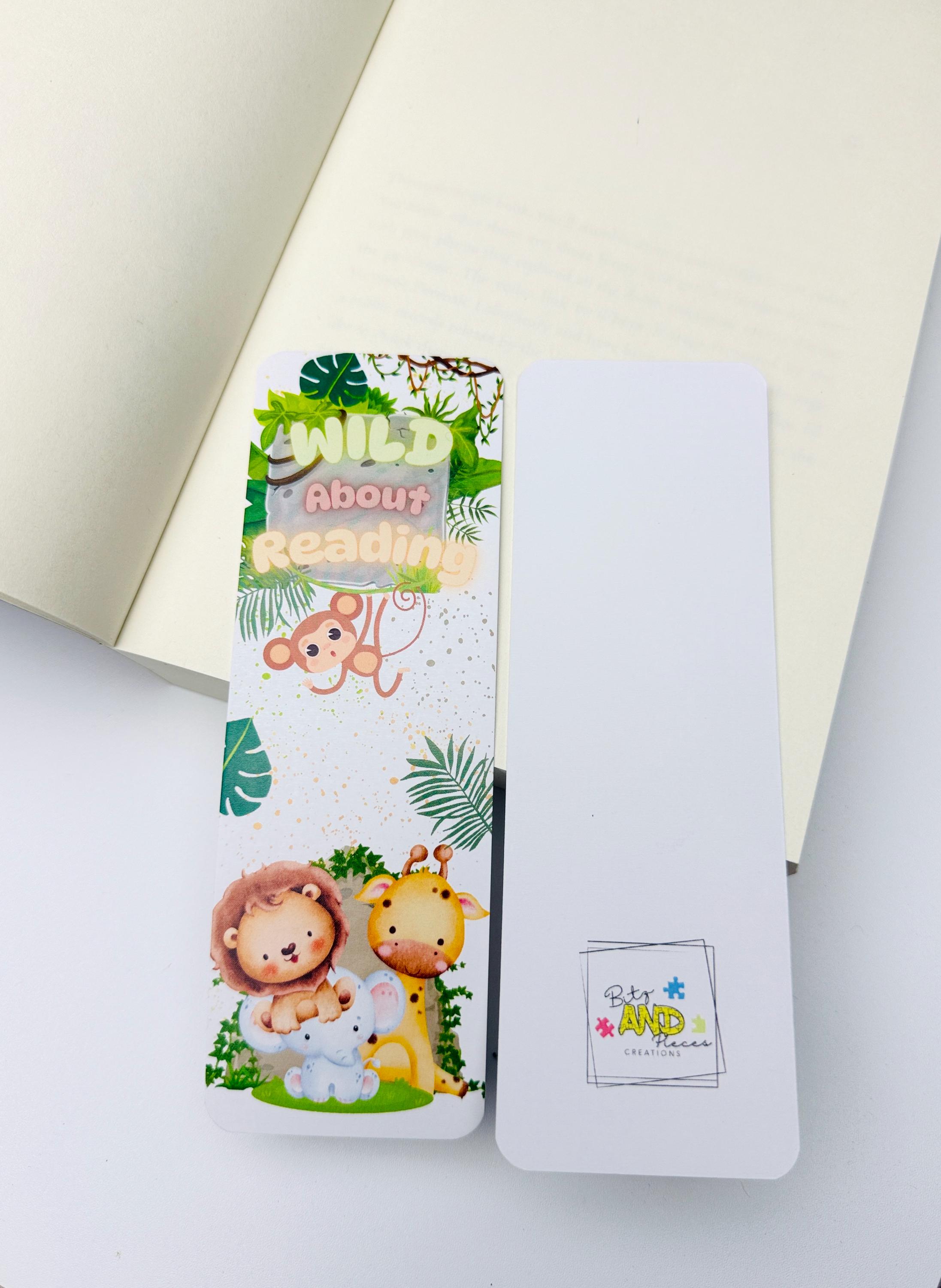 Safari Animal Bookmark: Jungle Kids Book Accessory - Etsy