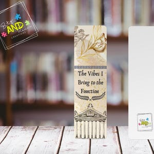Greek Bookmark: Gold Accents, Trendy Bookish Gift - Etsy