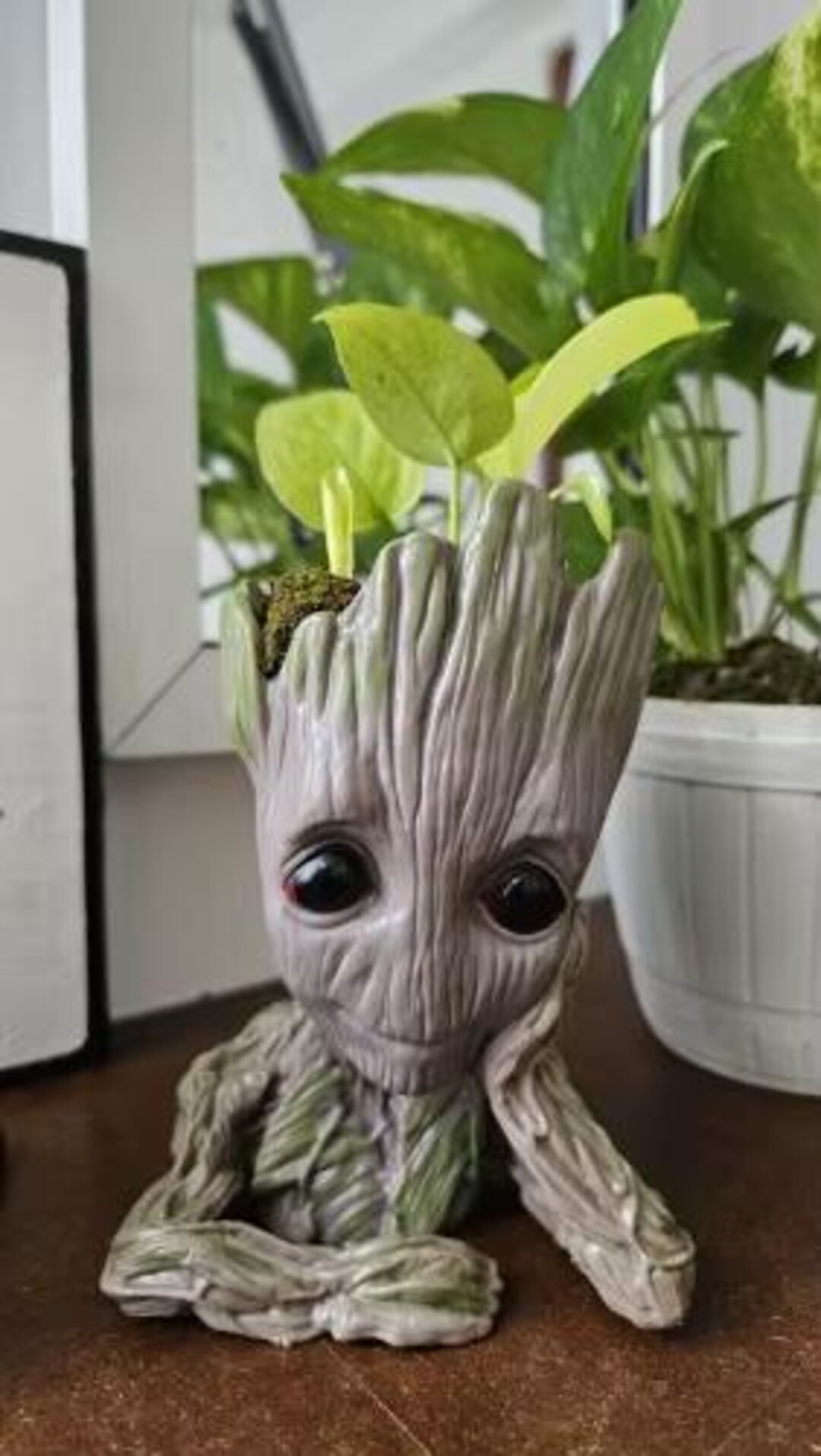 Miniature Handmade Groot Figurine – Cartoon Tree Man Desk Ornament ...