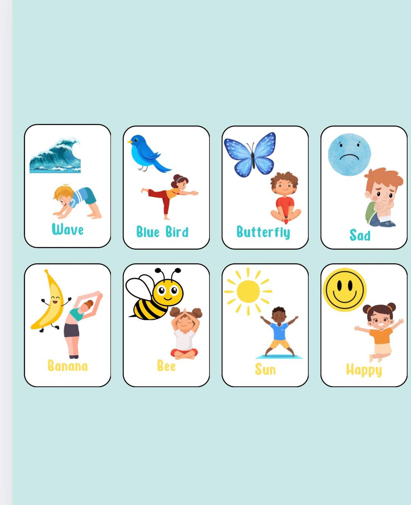 Yoga & Emotions Printable Cards for Kids | Mindfulness Tools for Little ...