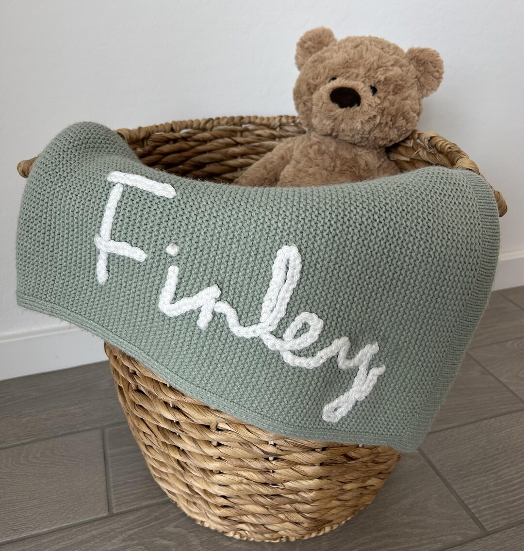 Embroidered Baby Blankets - Etsy