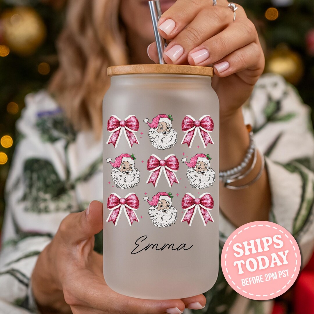 Christmas Santa Claus Cup, Personalized Christmas Cup, Custom Name ...